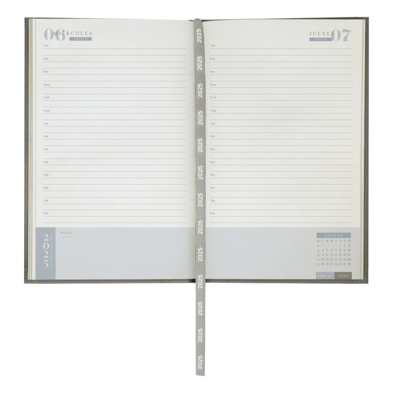 APDMID Agenda Clásica 2025 en Curpiel 21x14 cm - Estilo Diario, Modelo ...