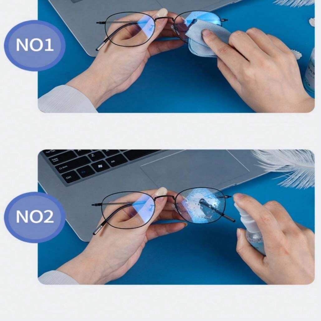 Glasses Cleaning Liquid, Lens Cleaner And Care Solution 60ml, Daily ...