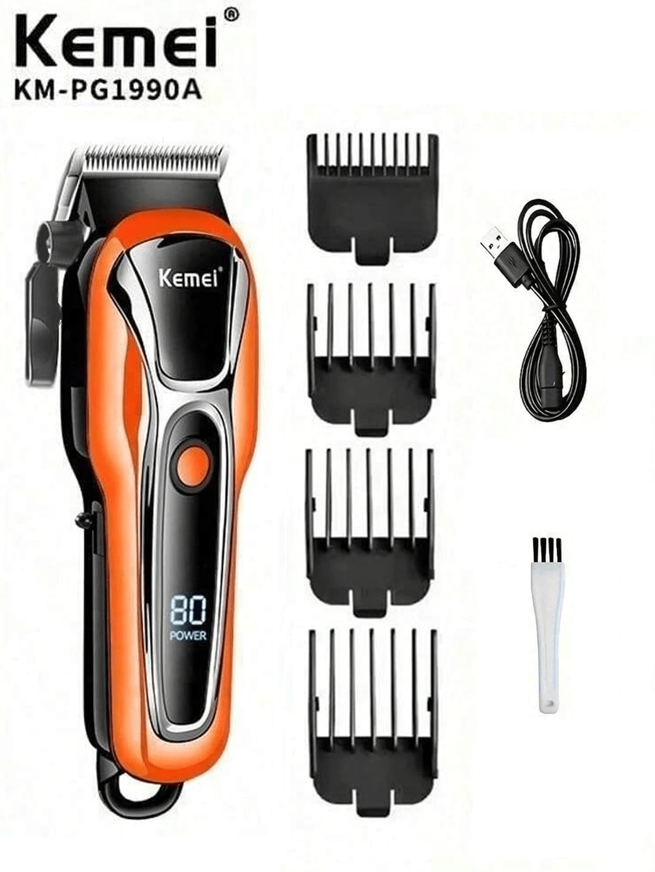 Kemei KEMEI KM-PG1990A Barber Professional Hair Clipper Lcd Electric ...