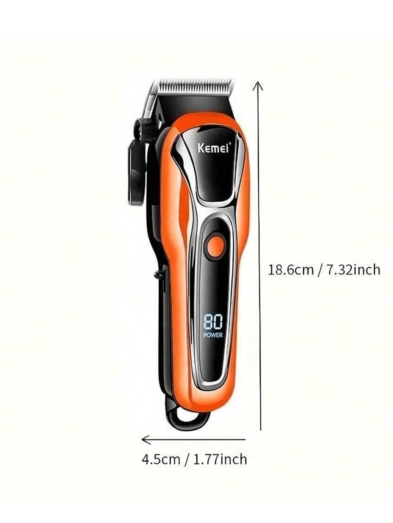 Kemei KEMEI KM-PG1990A Professional Fashion Hair Clipper Lcd Electric ...