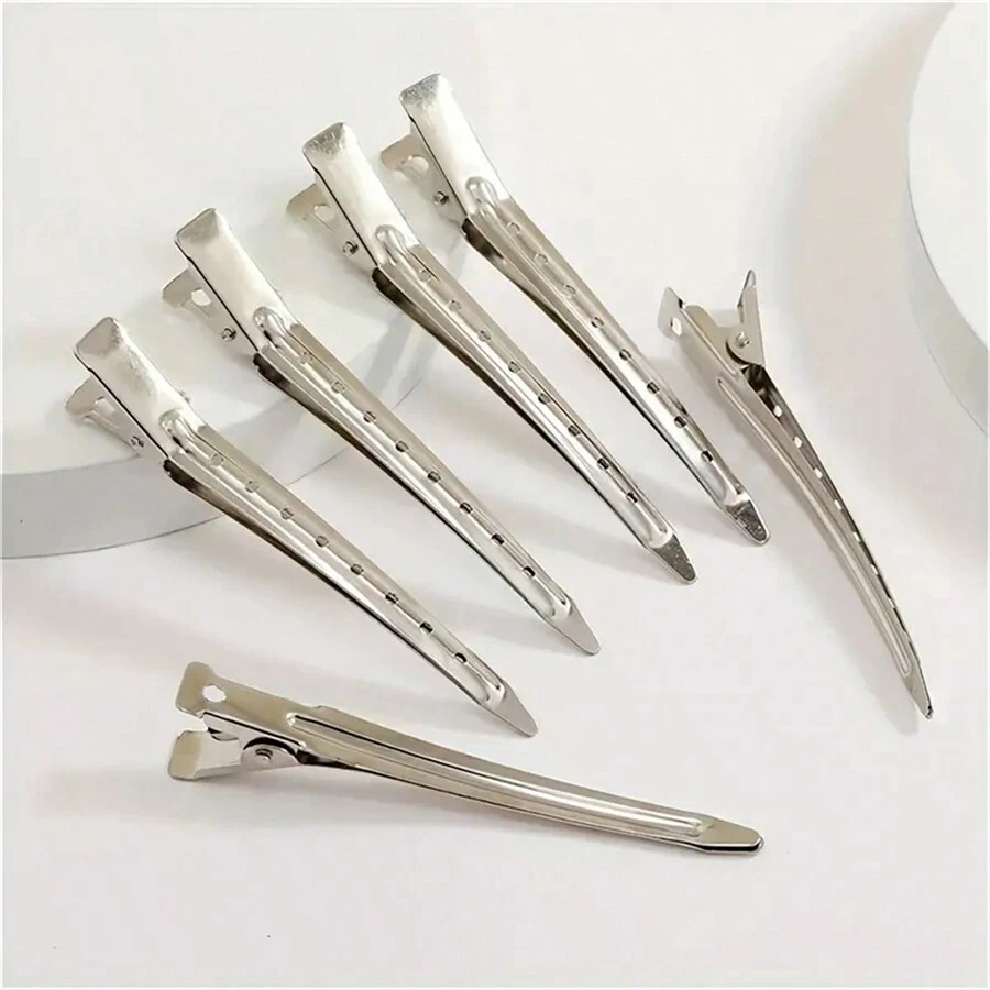 Duck Billed Hair Clip, Metal Crocodile Curly Hair Clip With Holes, Used ...