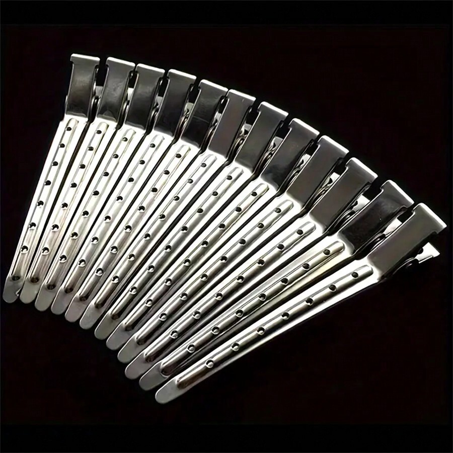 Duck Billed Hair Clip, Metal Crocodile Curly Hair Clip With Holes, Used ...