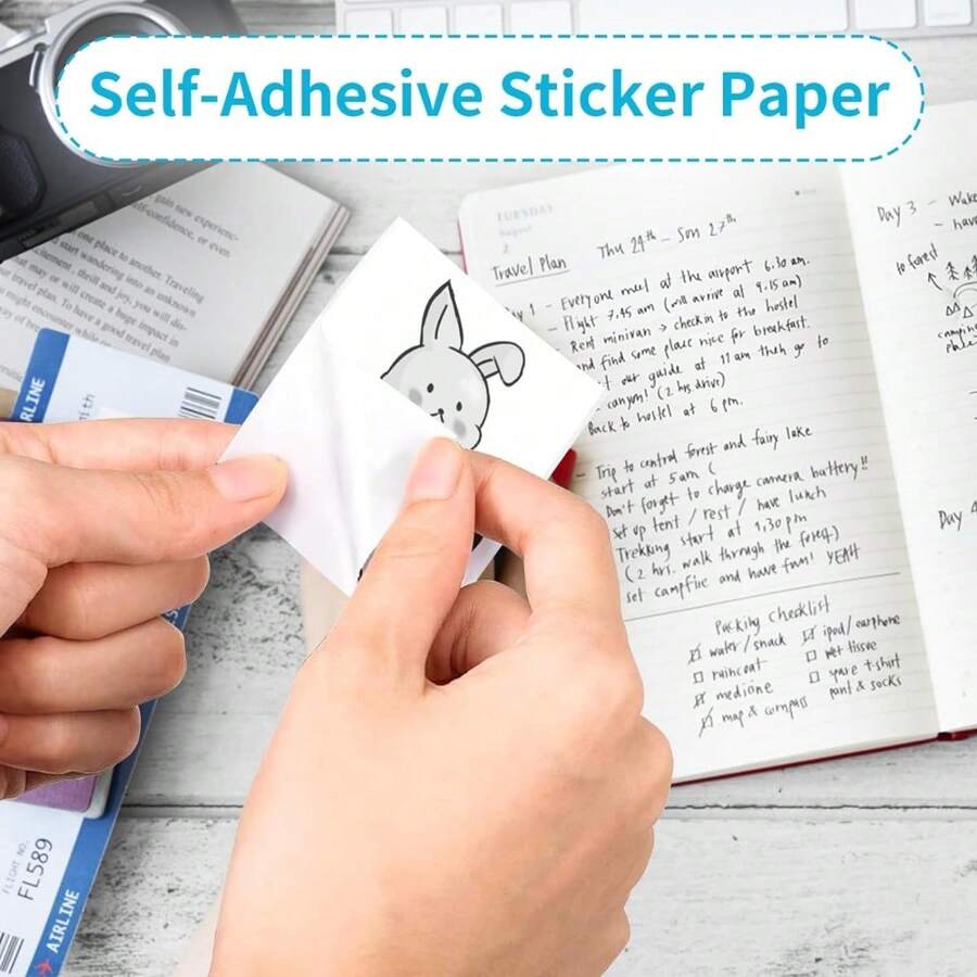 9Rolls 2.2in X 19ft Thermal Printer Paper Rolls For Mini Pocket Printer ...