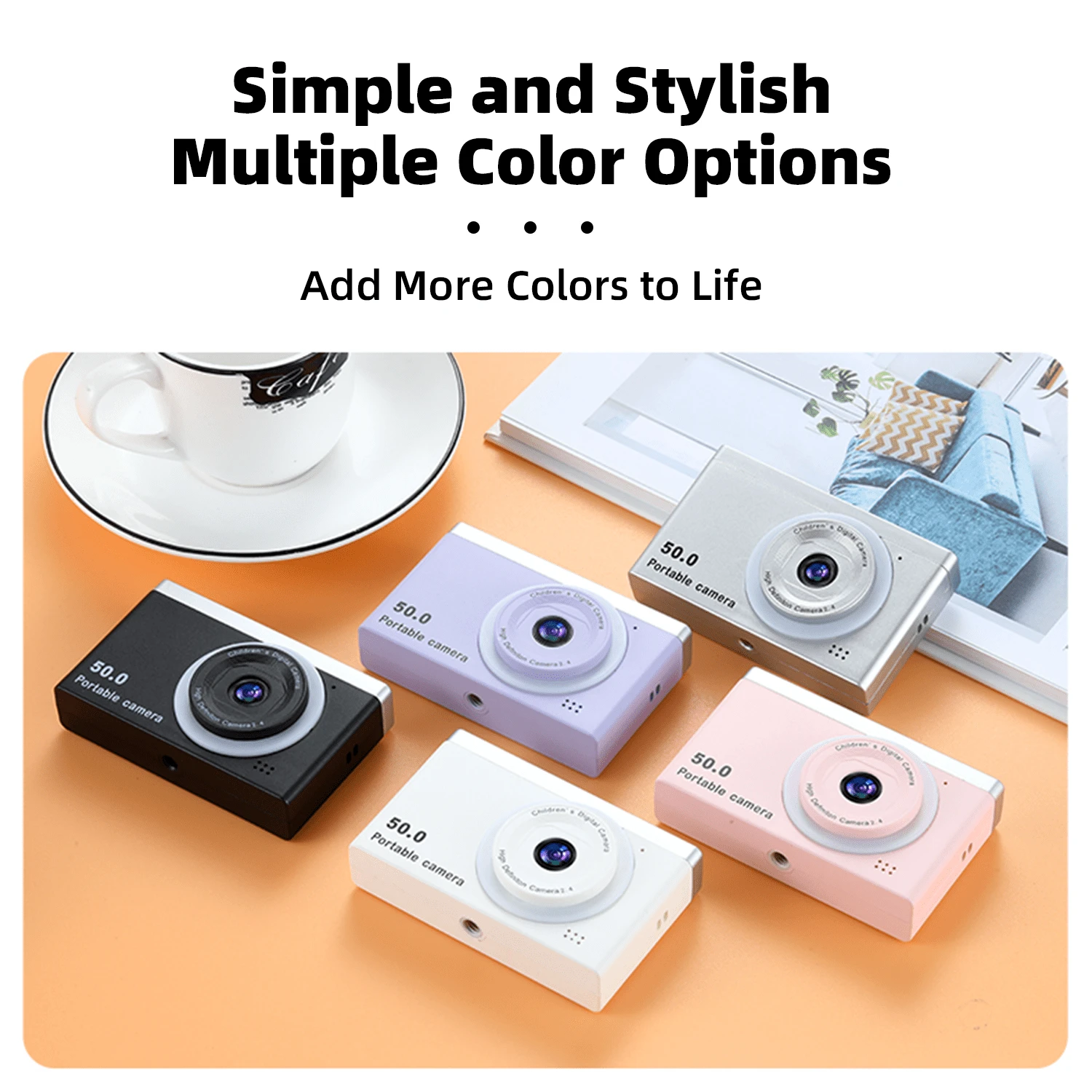 Upgrade Digital Camera, 1080P Digital Point And Shoot Camera With 8X ...