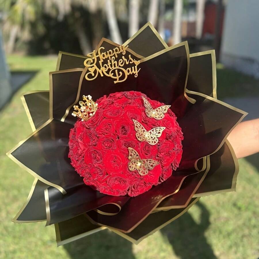 4pcs Mini Crowns For Flower Bouquets, Mini Crown Cake Topper, Small ...