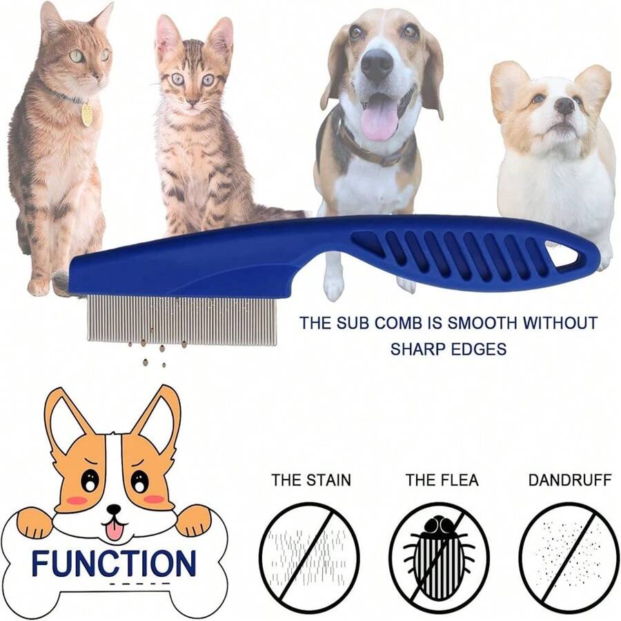 6 Pieces Nit Comb, Flea Comb For Cats Dandruff Comb Removal Lice ...