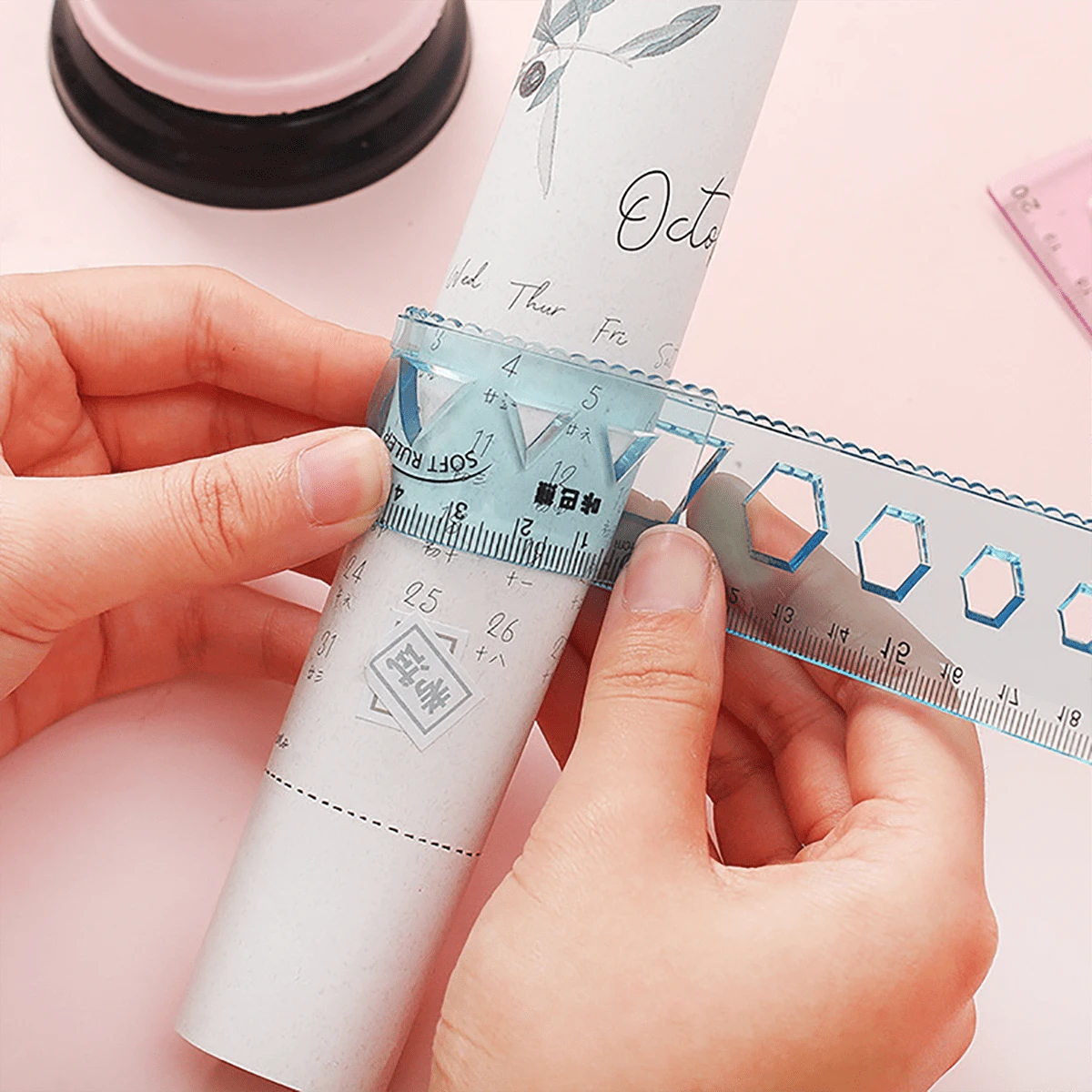 Multifunctional Ruler, Soft Ruler, Straight Ruler, Triangle Ruler ...