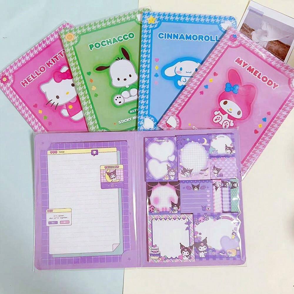 Set regalo di notes adesivi e bloc notes con personaggi carini Sanrio ...