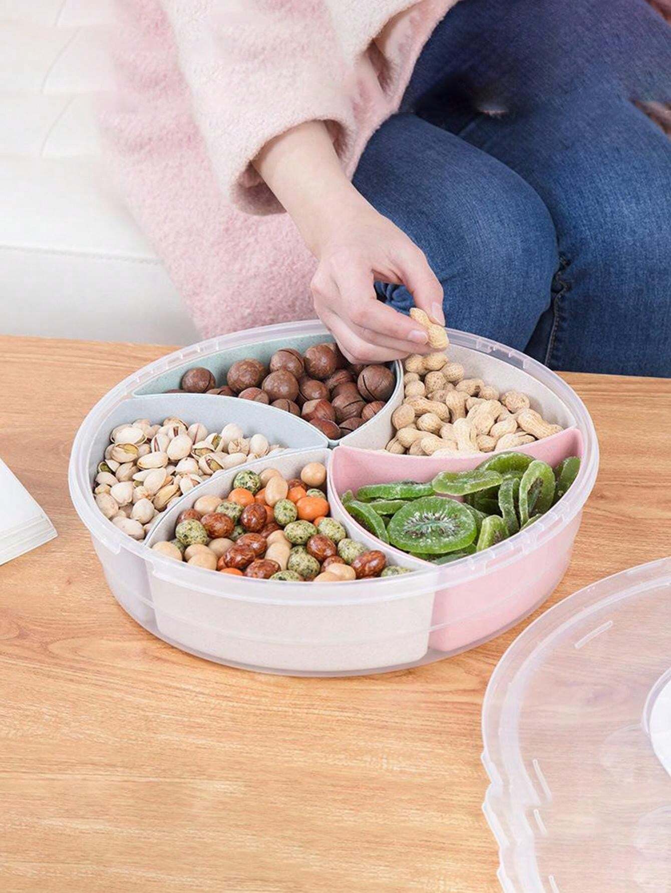 Plateau de compartiment avec couvercle - Boîte de rangement de ...