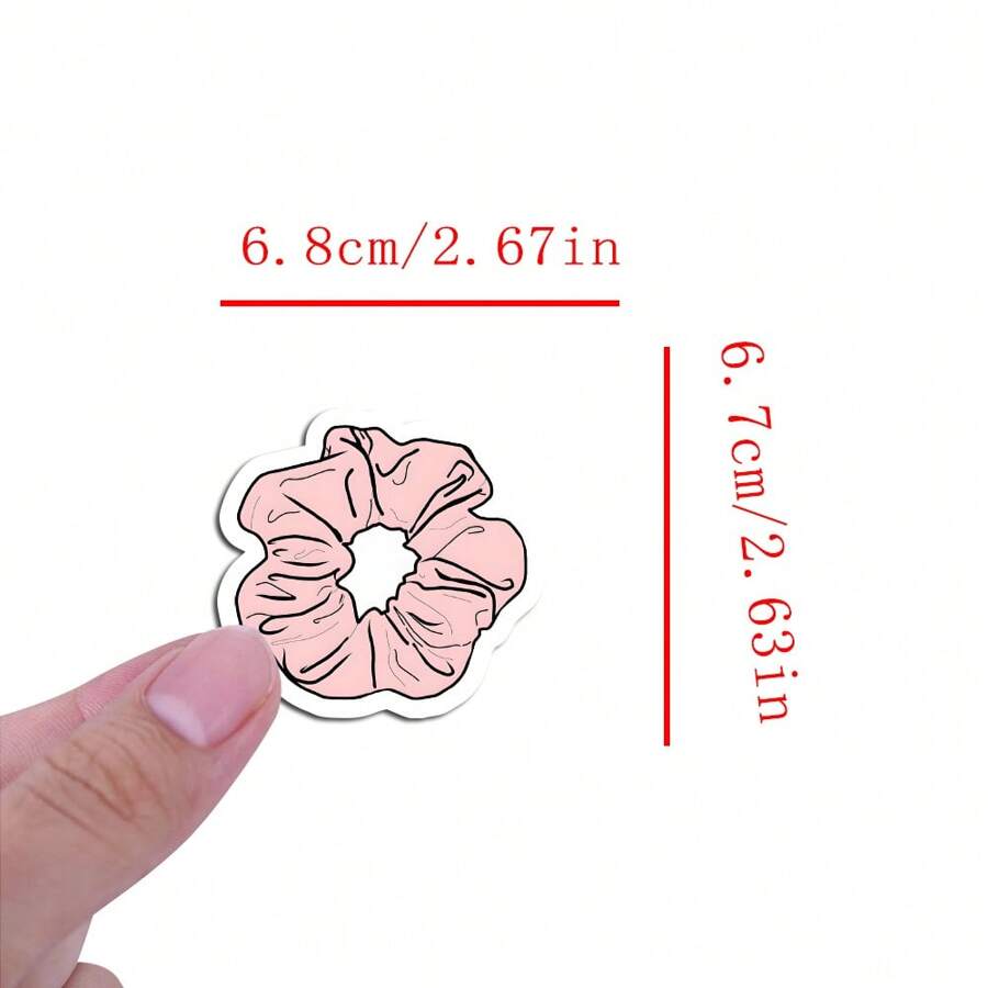 50PCS Cute Pink Stickers Vinyl Stickers Scrapbook, Journaling, Laptop ...