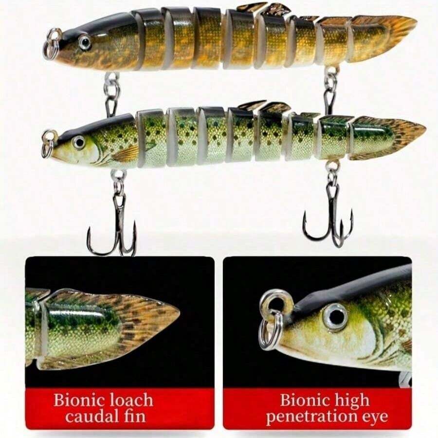 Bionic Eel Soft Lure Fishing Kit, Suitable For Largemouth Bass ...