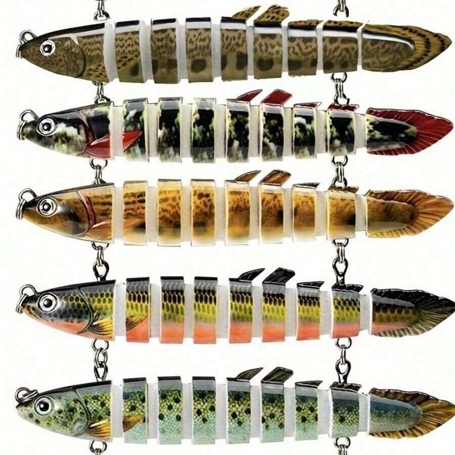 Kit de señuelos blandos de anguila biónica, adecuado para la pesca de ...