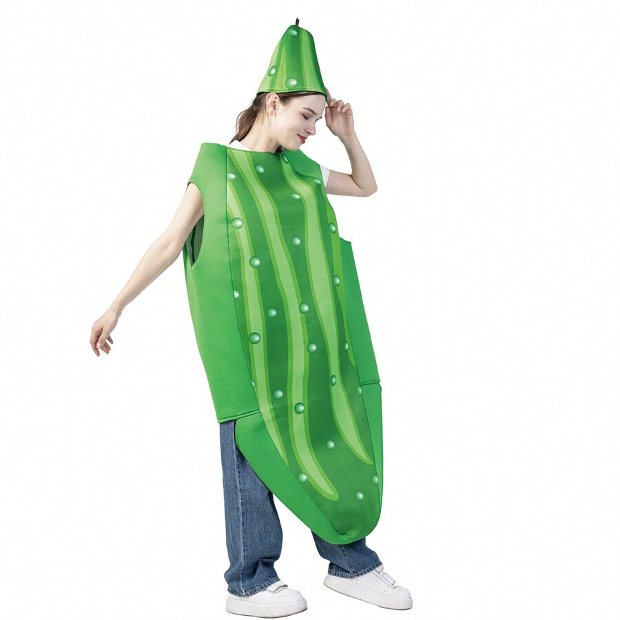 Adult Pickle Hamburger Lettuce Costume Cosplay Fun Food Costumes For Adult Couples Shein