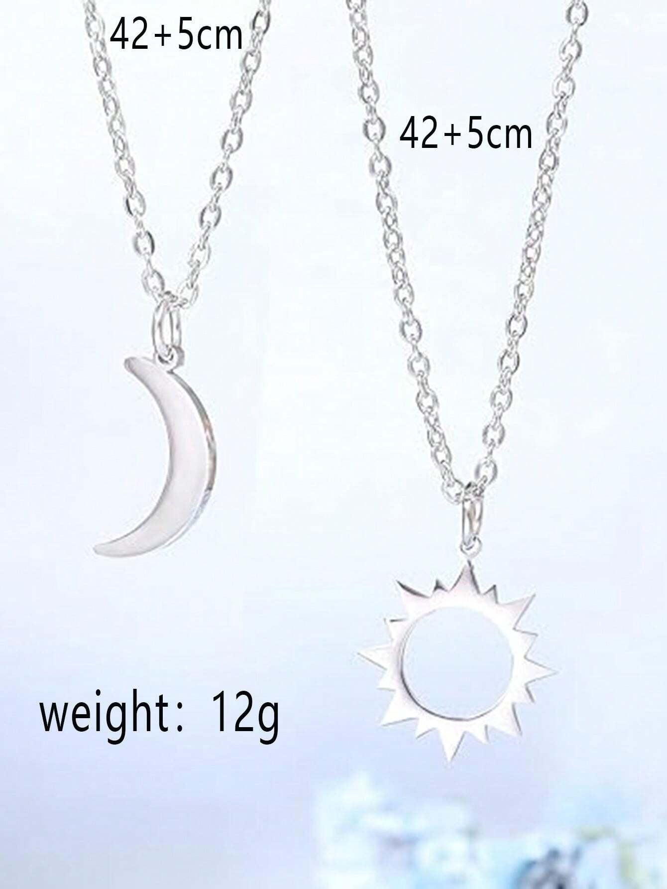 suteyi Best Friend Necklace For 2, Sun And Moon Matching Friendship ...