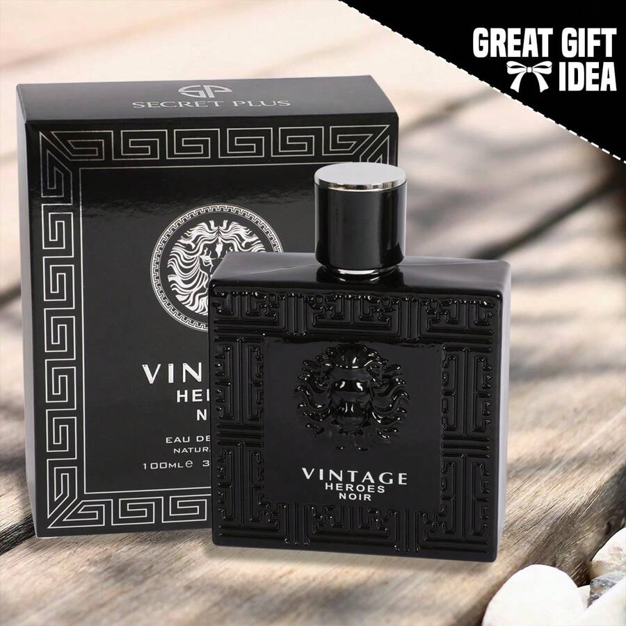 Secret Plus Vintage Heroes Noir Spray Cologne For Men 100ml/3.4 Fl.Oz ...
