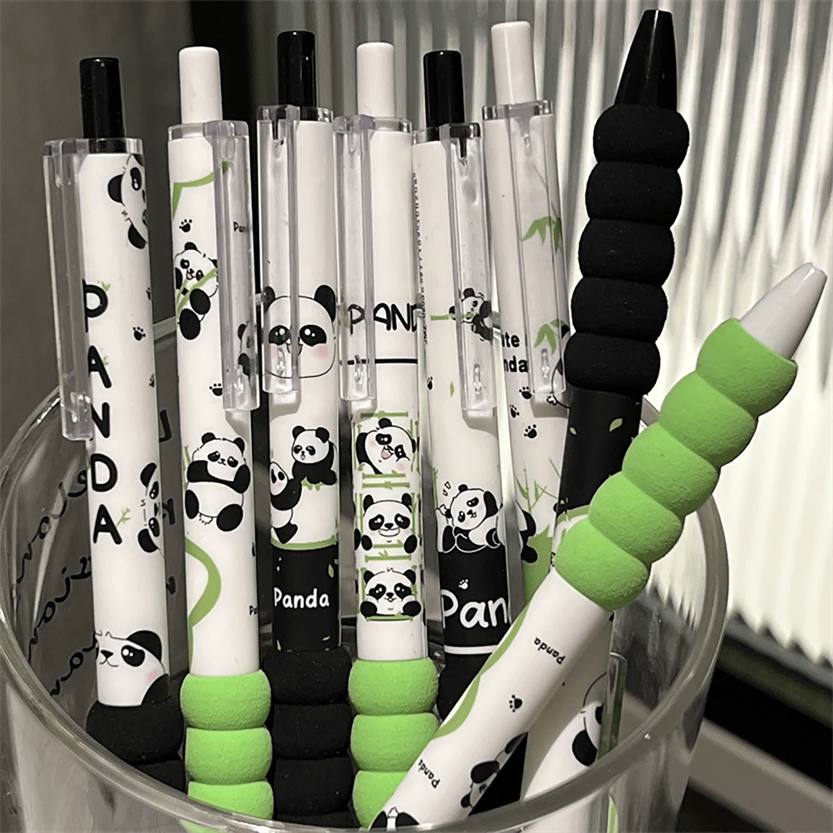 A Box Of Six Cute Click Gel Pens, Soft Pens, Super Soft Quick-Drying ...