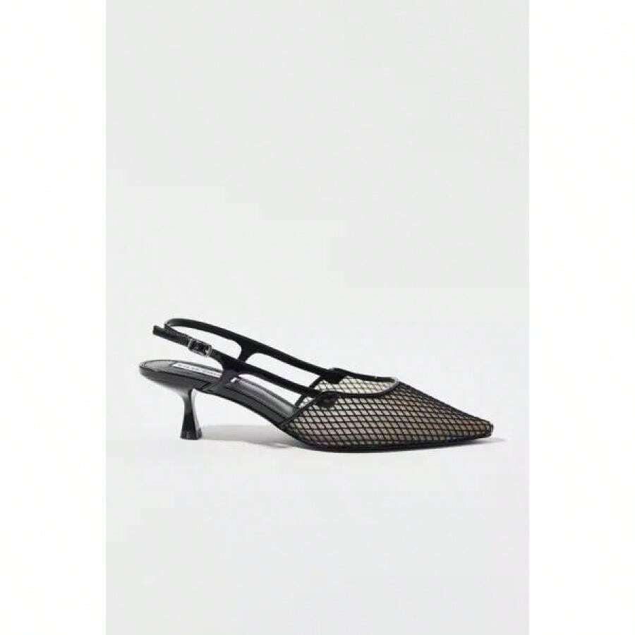 Steve Madden Legaci Mesh Kitten Heel | SHEIN USA