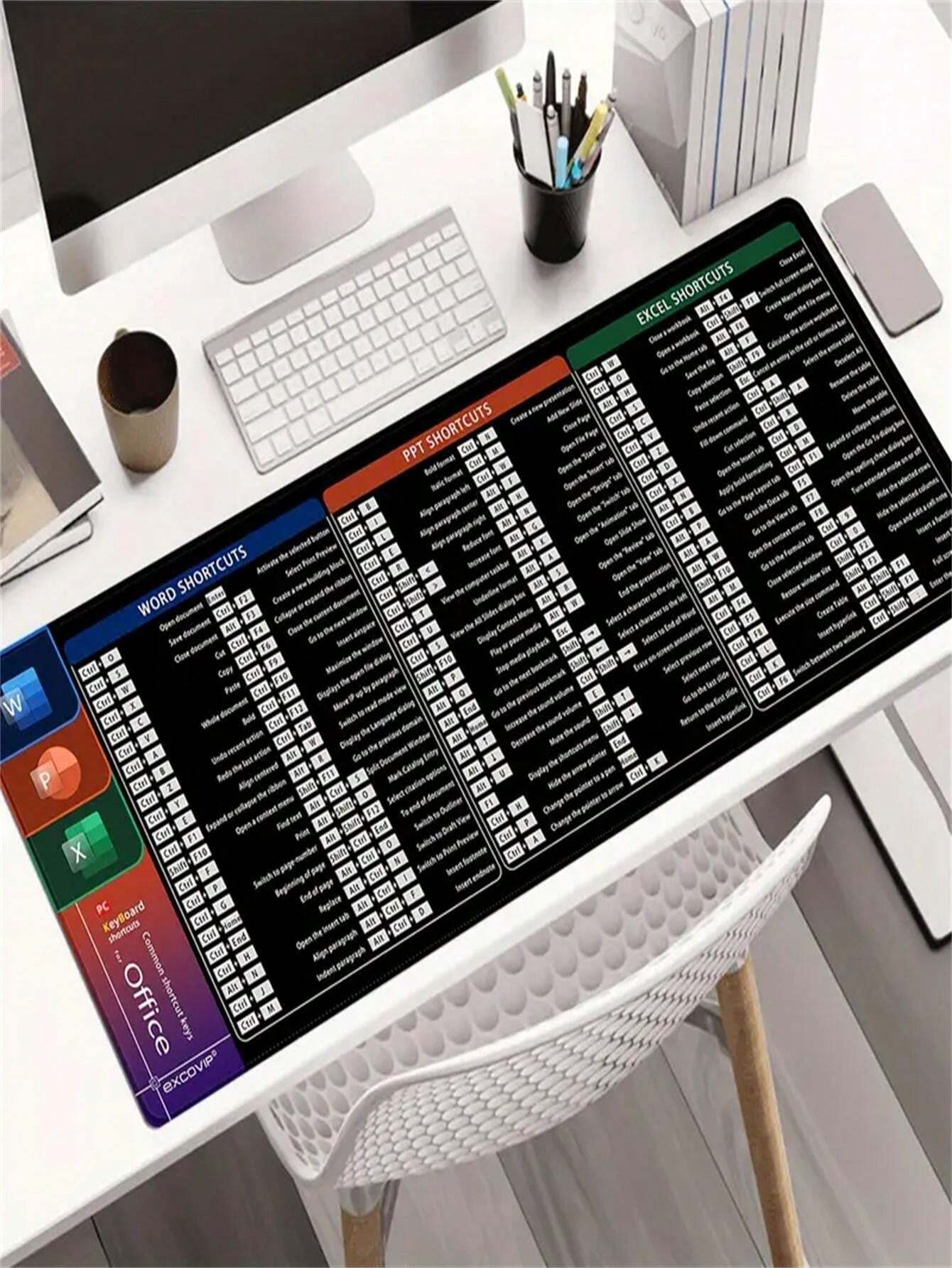 Tapete de Mesa Extra Grande de 31,5x11,81 polegadas com Teclas de ...