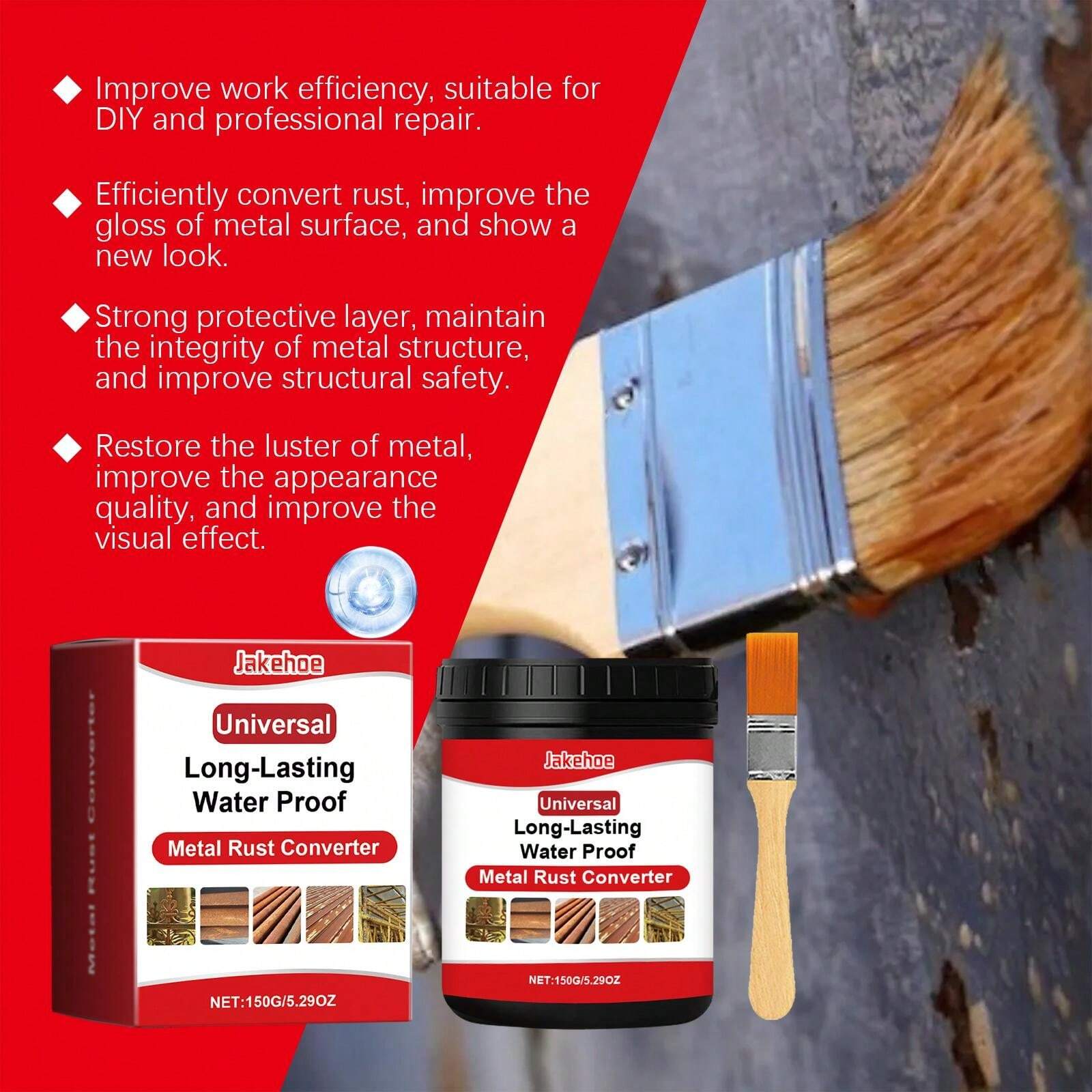 Metallic Rust Converter, Rust Remover, Rust Prevention, Appearance ...
