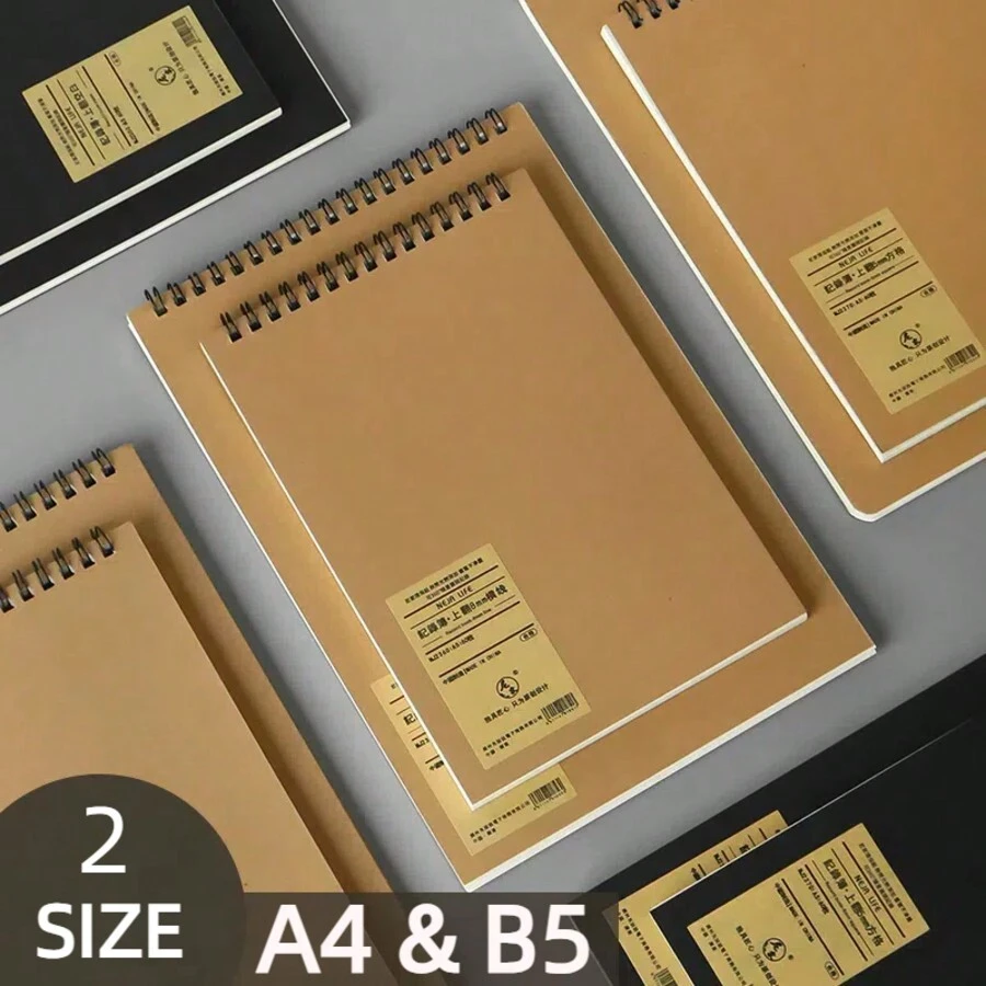 Libreta de negocios sencilla B5 con cubierta de piel de vaca vintage en ...