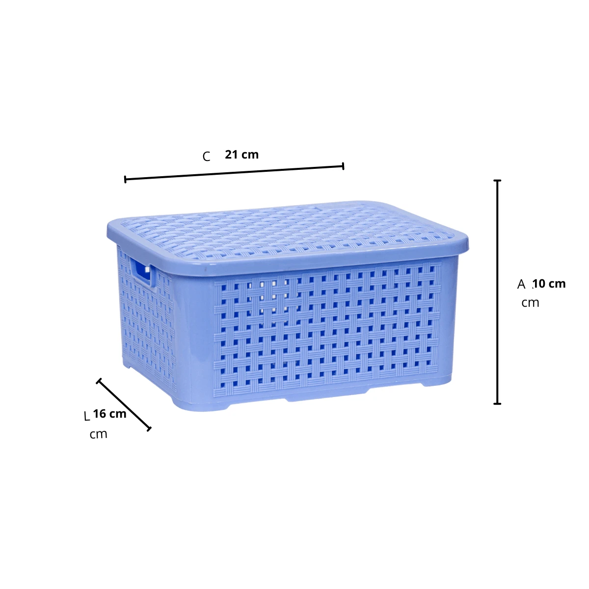 Kit 1 26-Liter Box + 8 3-Liter Rattan Boxes With Stackable Lid And ...
