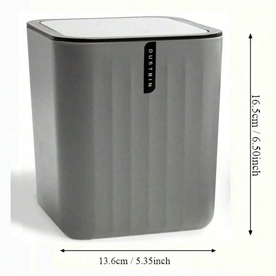 Desktop Trash Can Small Mini Garbage Can Plastic Dustbin With Shake ...