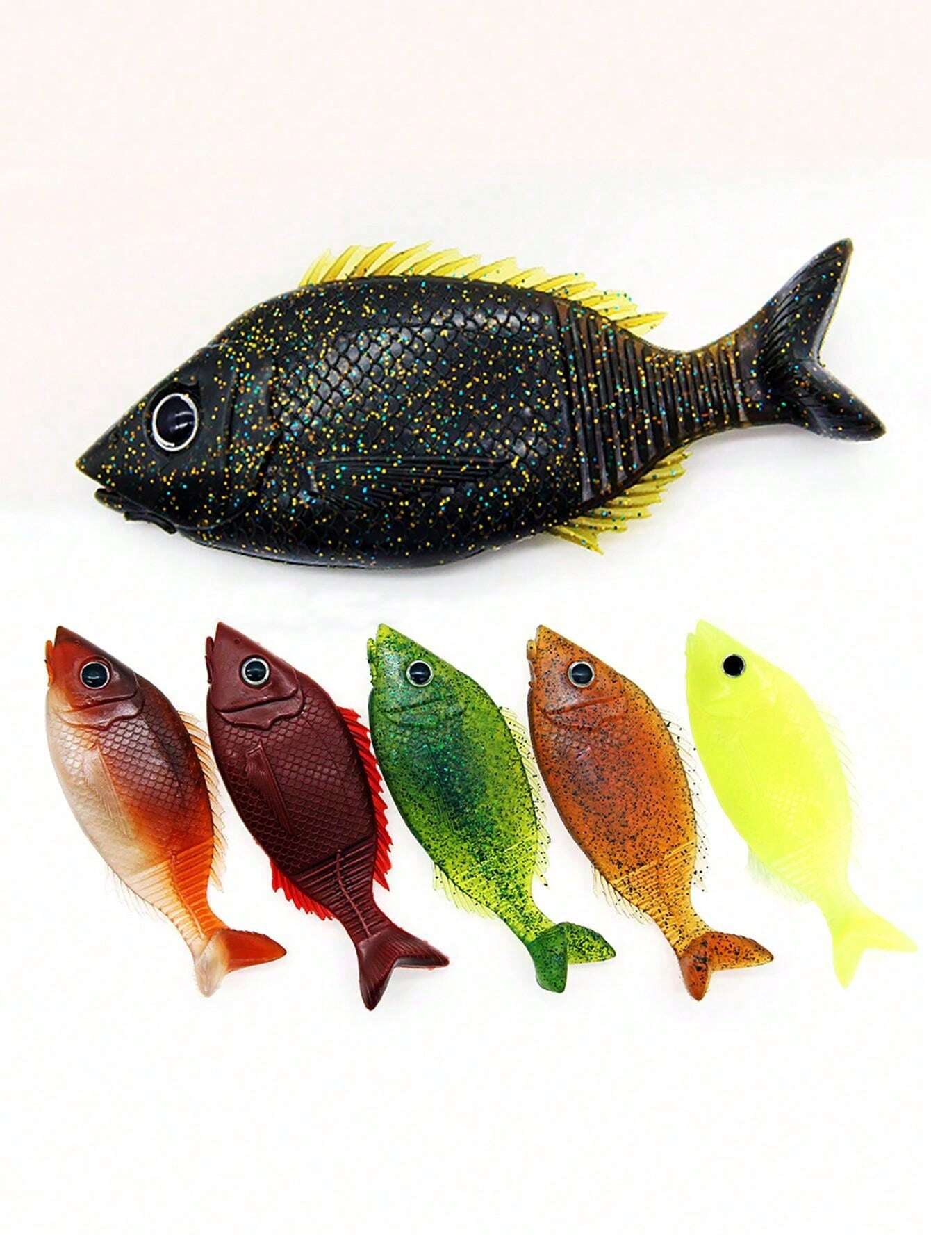 Fishing 1 Piece Soft Lure 100mm Lures Pike Perch Bass Fishing Silicone ...