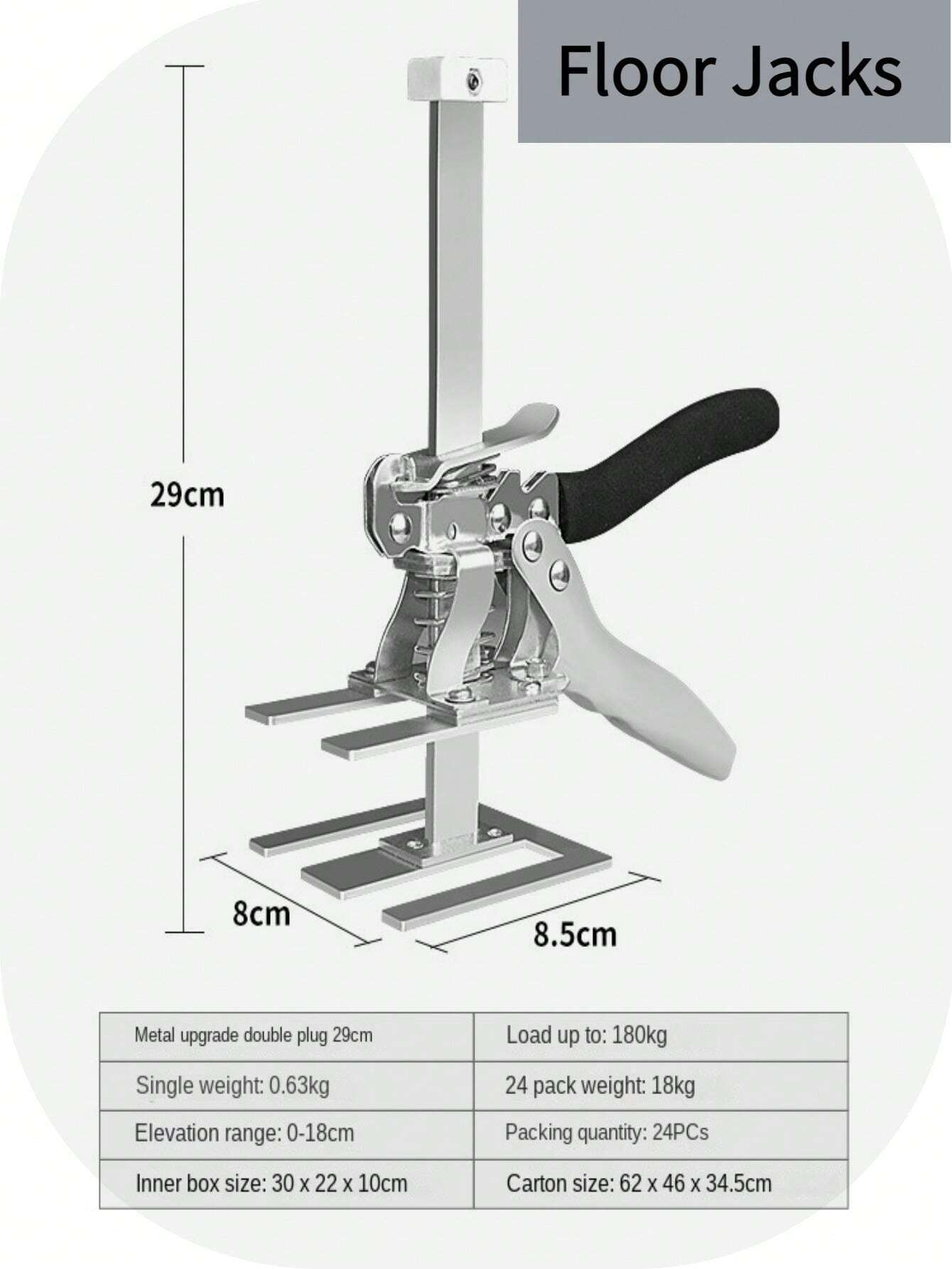 Gloednieuwe geüpgradede Dual-Plug Lifter Tile Lifter Saving Arm Jack ...
