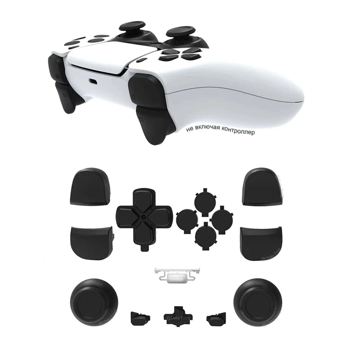 DATA FROG Botões substitutos de polegar para o controle do PS5, Kits de ...