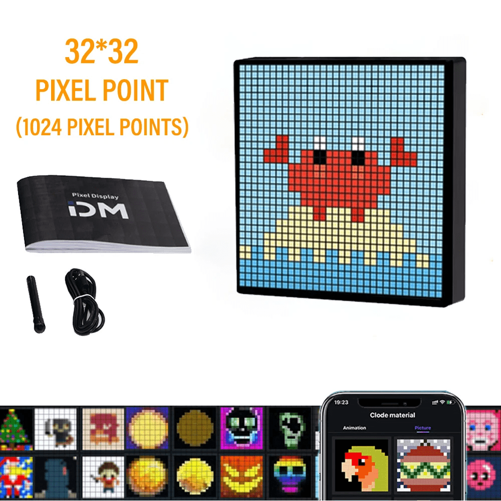 Smart LED Pixel Display 32x32 RGB LED Matrix Panel Programmable Pixel ...