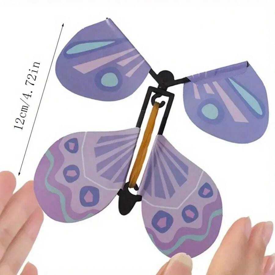 10pcs Rubber Band Powered Magic Flying Butterfly Toys, Surprise Gift ...