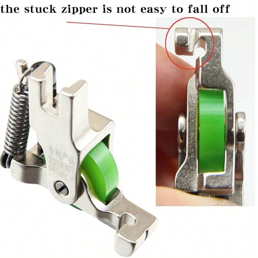 Roller Invisible Zipper Presser Foot For Sewing Machines, Rust ...