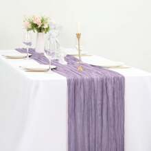 12 Pack 35x120 Inch Cheesecloth Table Runner Gauze Table Runner 10FT ...