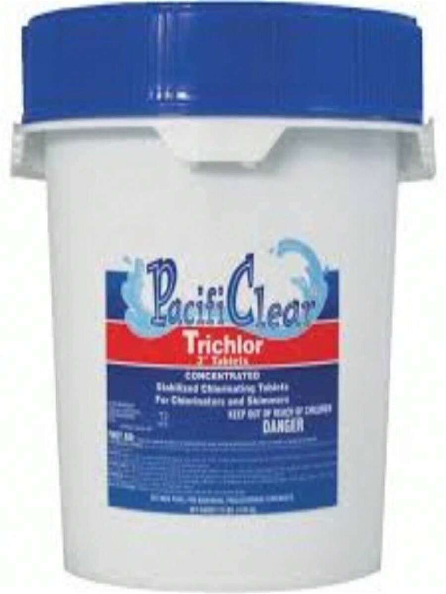 Water Techniques F008010040PC Trichlor 3 In. Tablets - 10 Lbs Pail ...