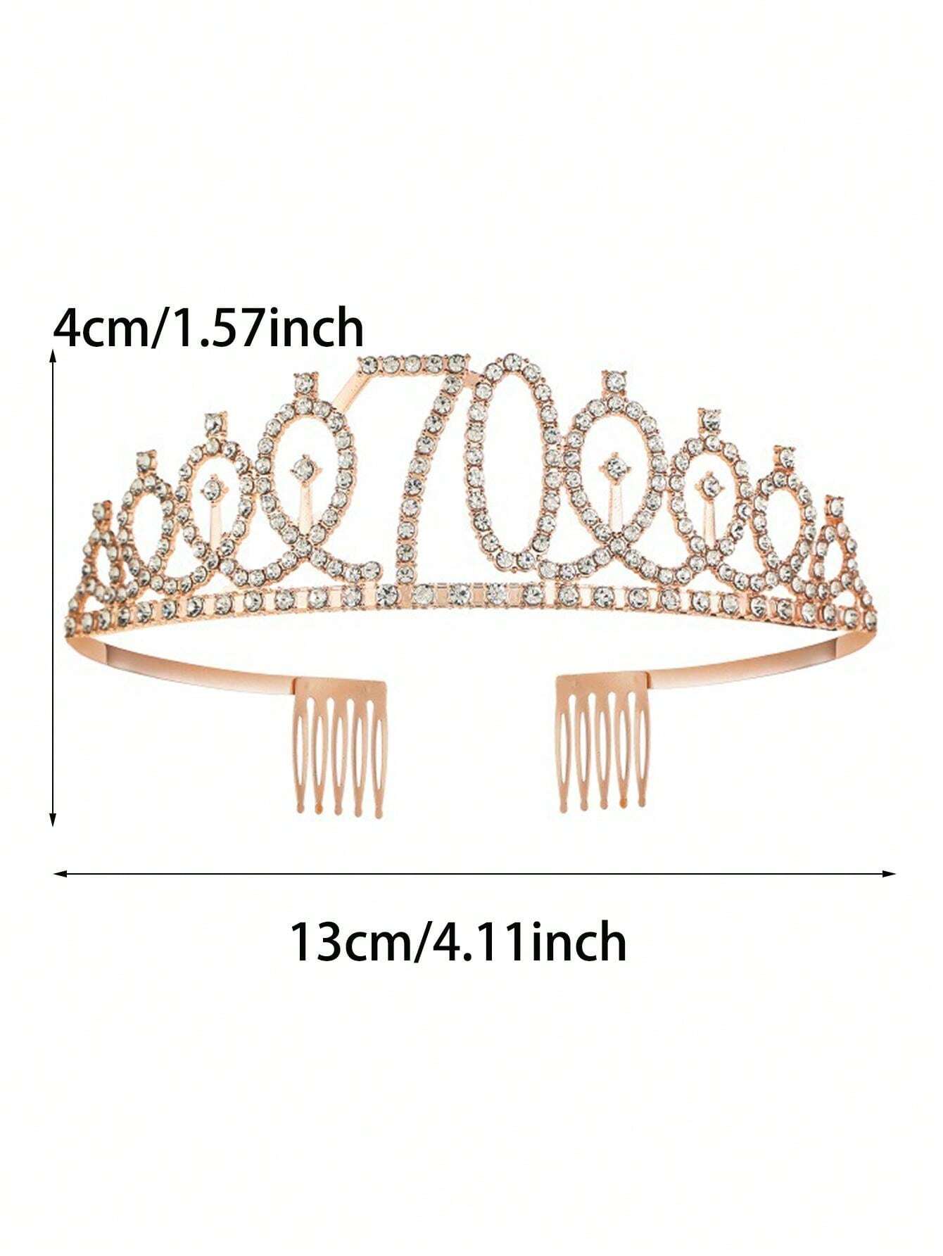 70th Birthday Crown And 70 & Fabulous Birthday Sash Set, 70th Birthday ...