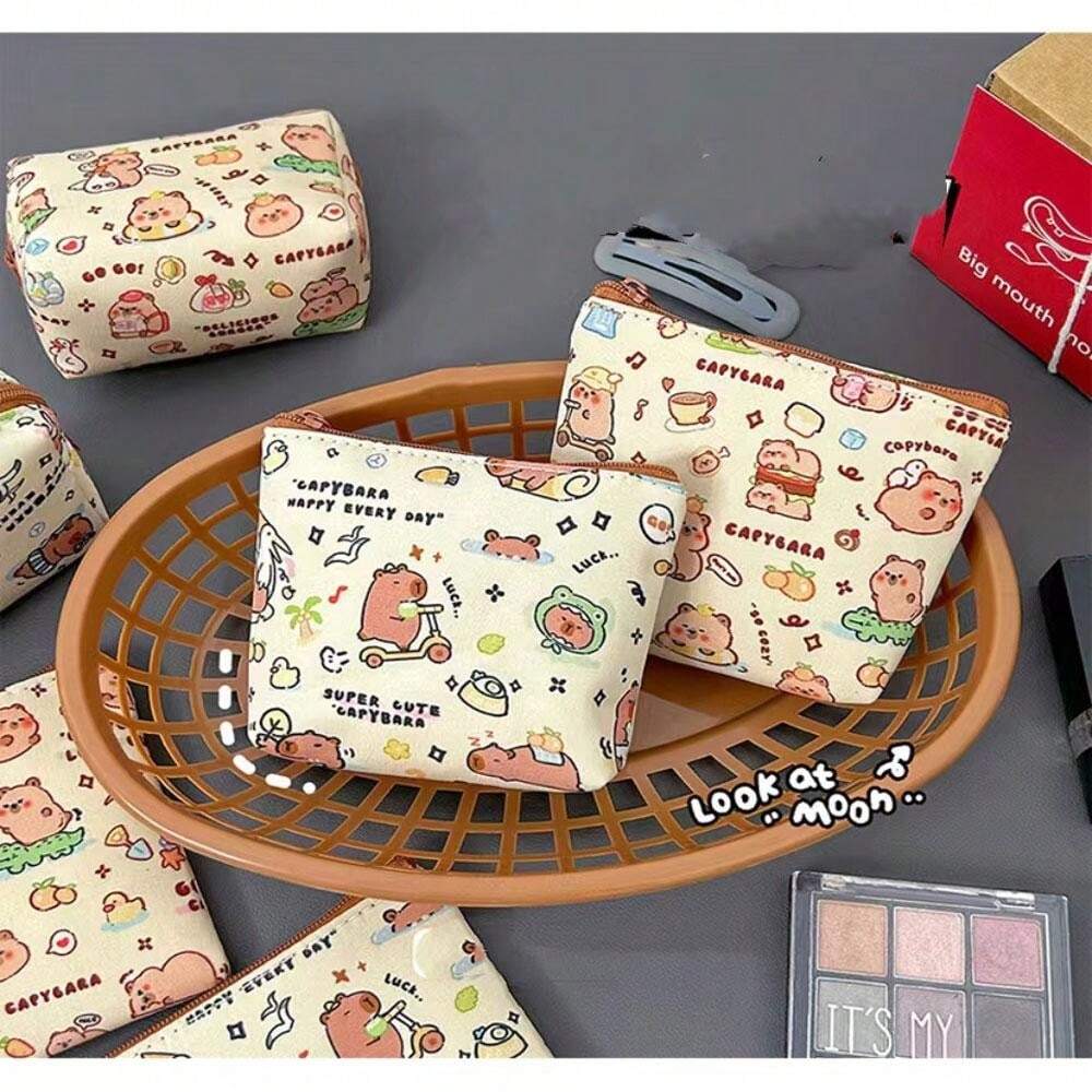 A Cute Version Of The Capybara Coin Purse, A Portable Bag For Going Out ...
