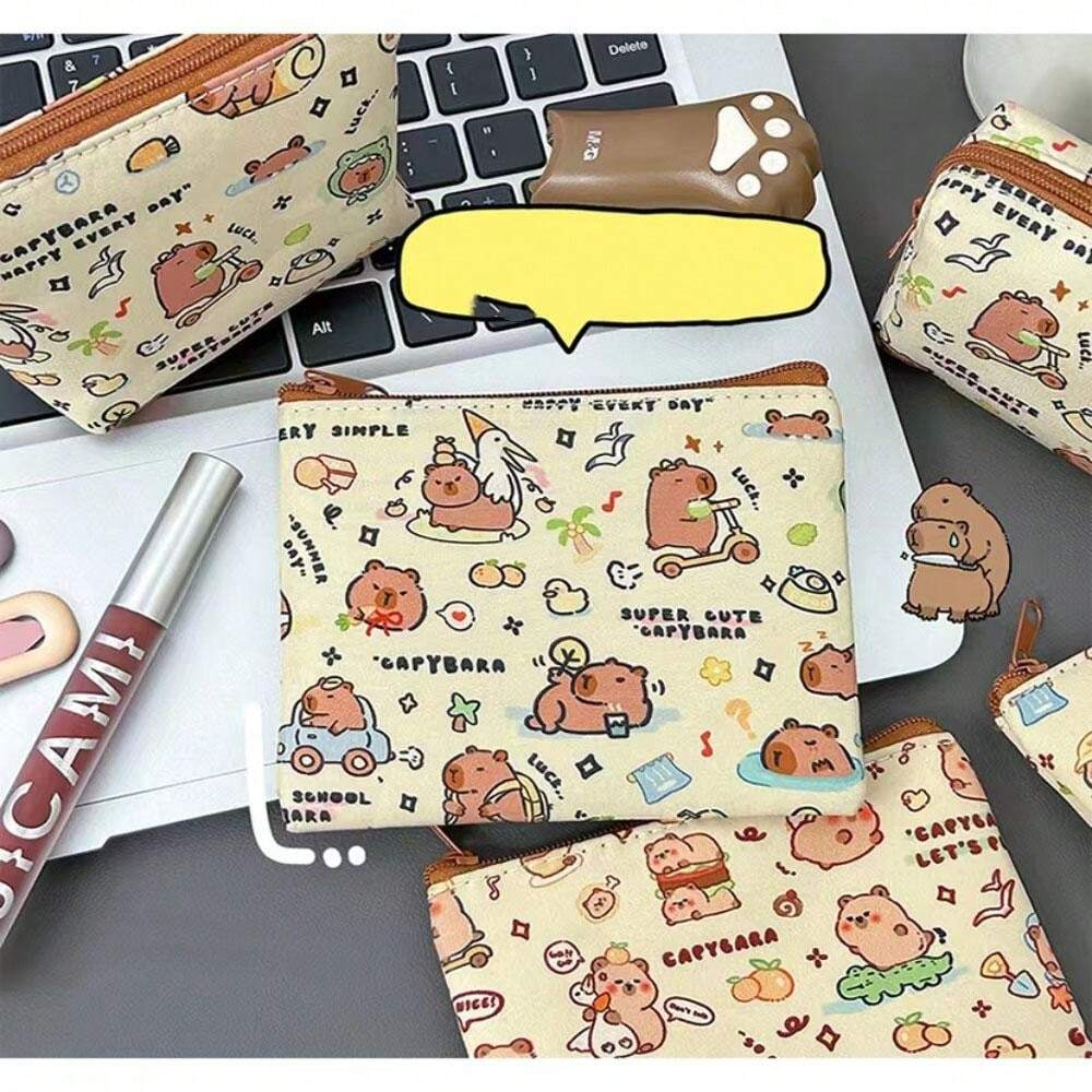 A Cute Version Of The Capybara Coin Purse, A Portable Bag For Going Out ...