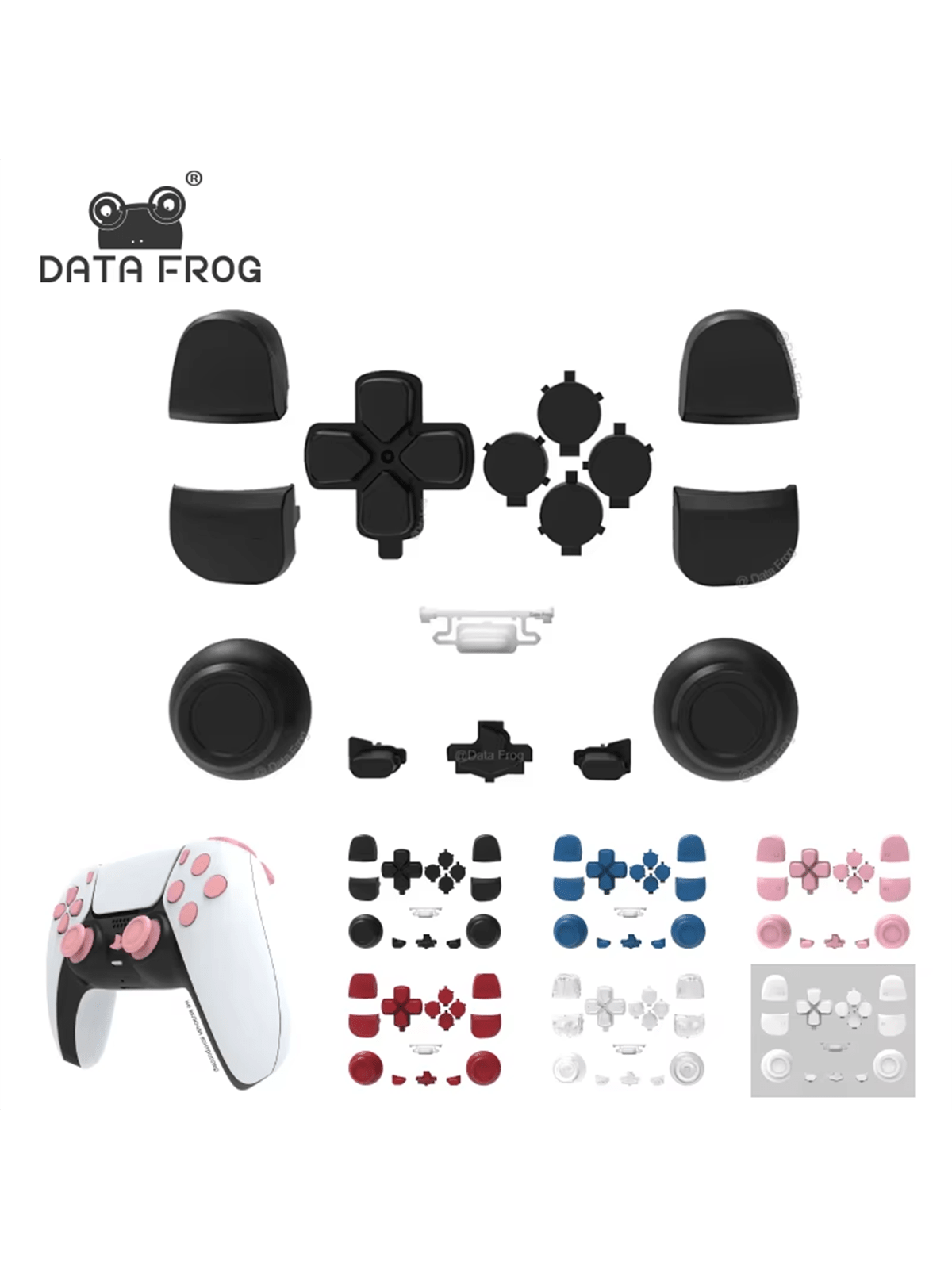 DATA FROG Replacement Button Thumb Sticks For PS5 Controller Analog ...
