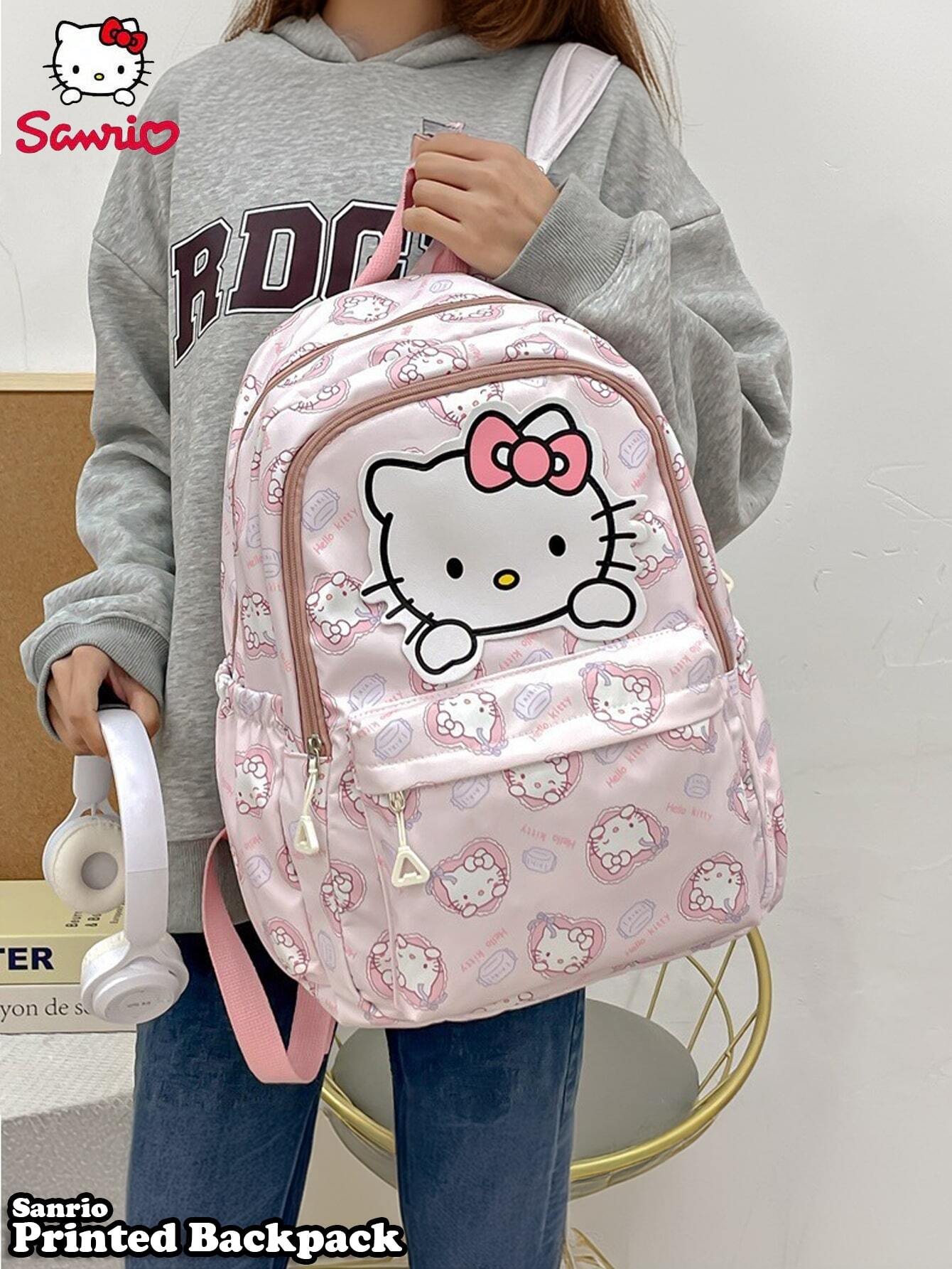 Printed Backpack Offers A Blend Of Function And Charm, Featuring Iconic ...