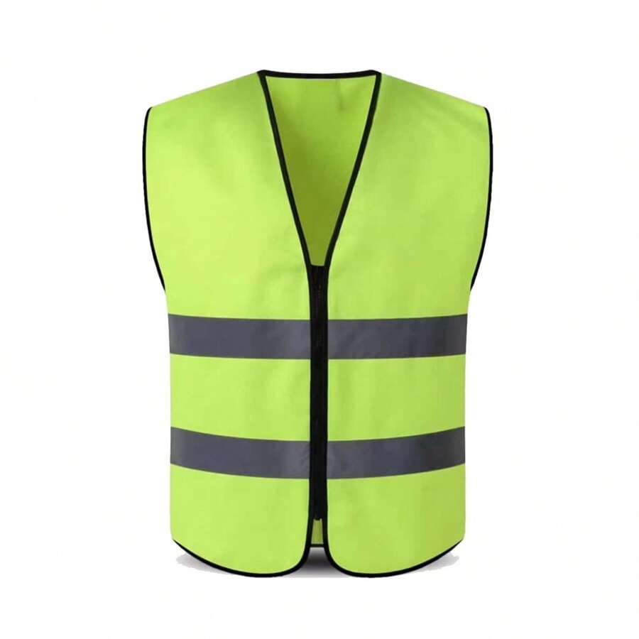 Reflective Safety Vest For Summer, Fluorescent Green Work Clothes For ...