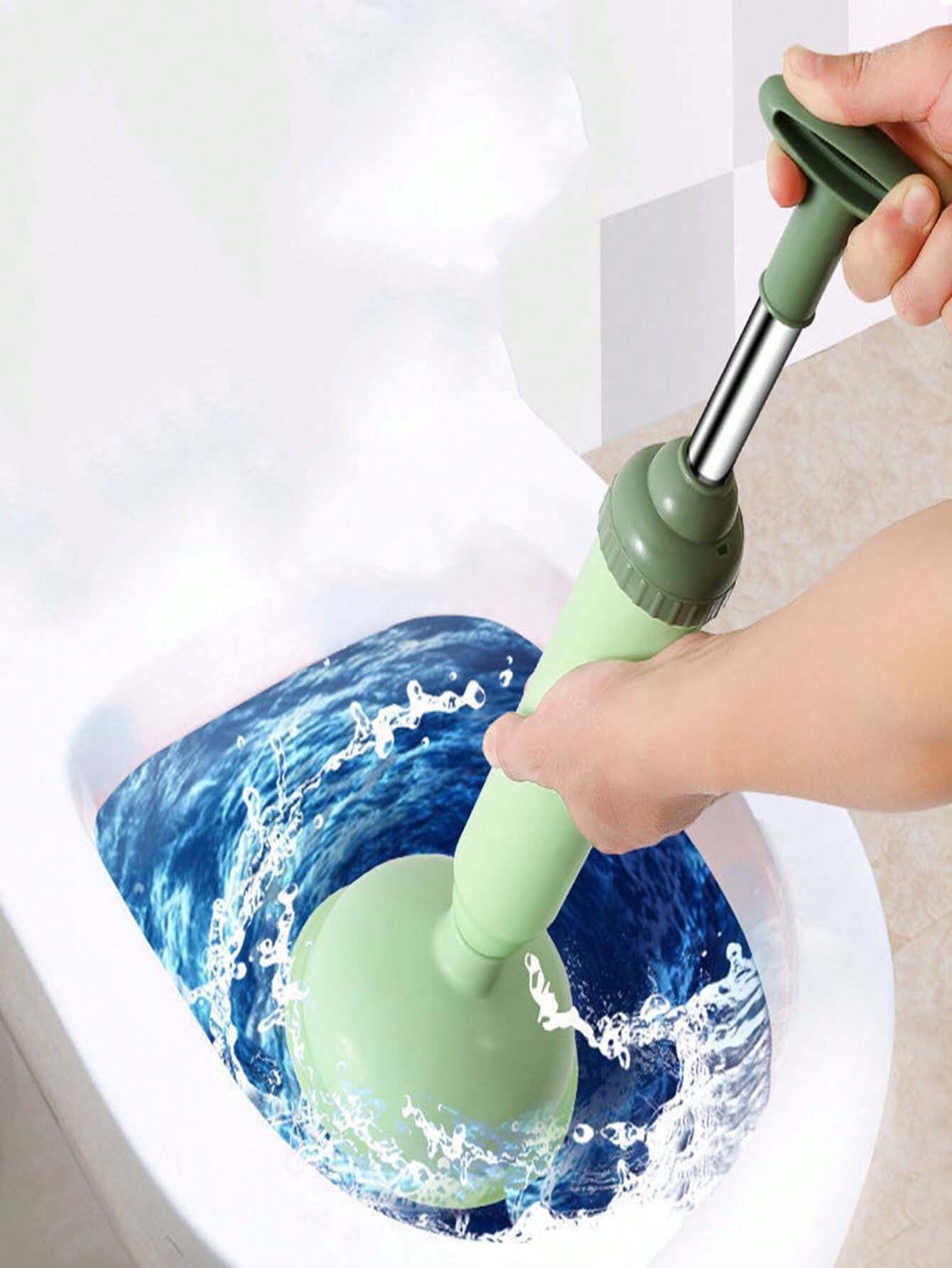 1 Powerful Toilet Plunger. One-Click Dredging Of Toilet Pipe Blockage ...