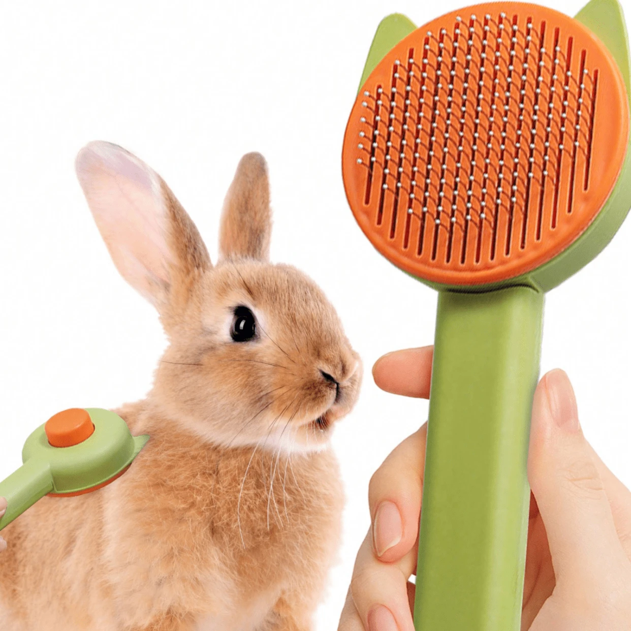Rabbit Brush - Self-Cleaning Tool For Effortlessly Removing Loose Fur ...