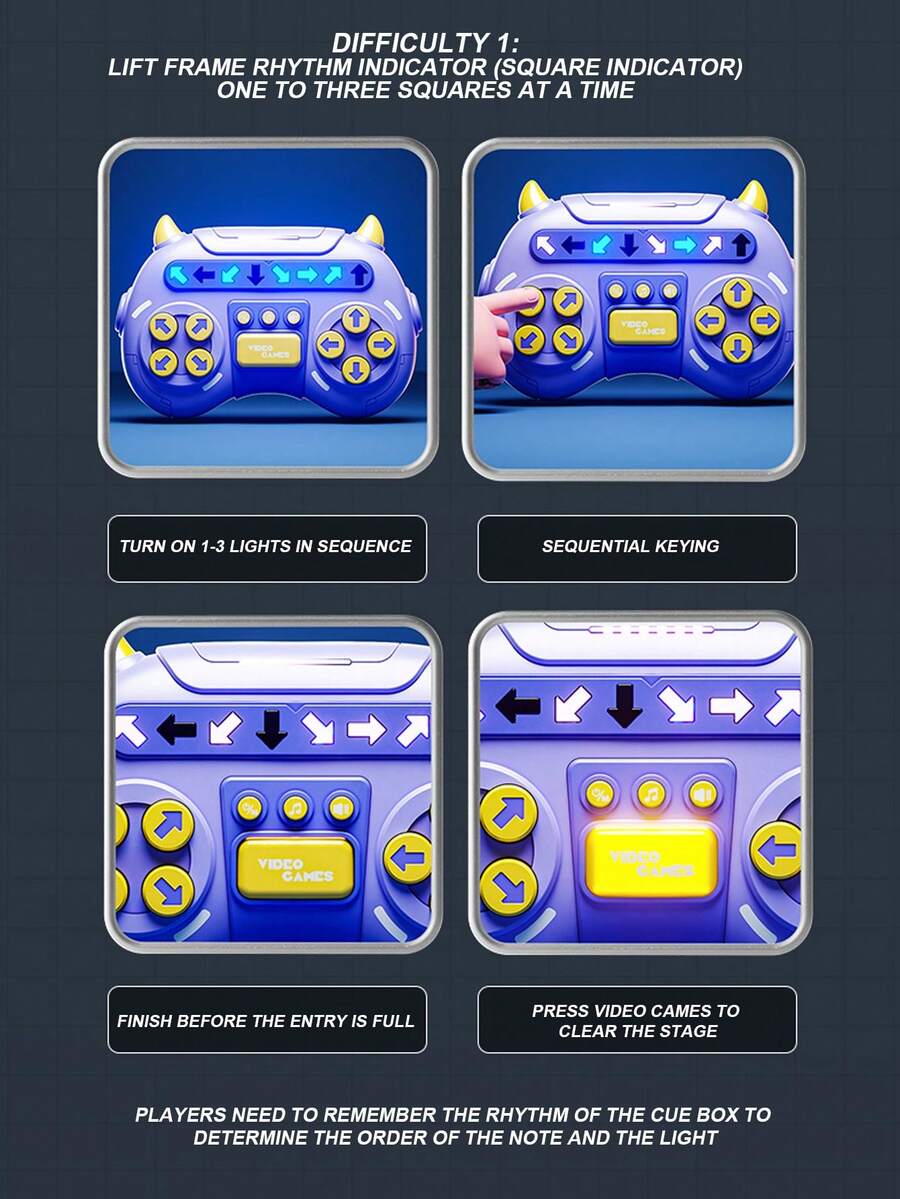 Nieuwe Rhythm Master 2-speler Pocket Beat Challenge muziekspelmachine ...