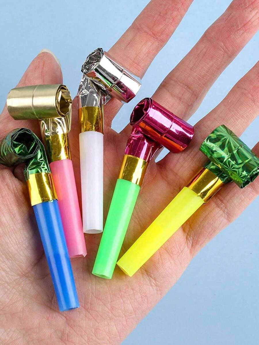 10/50/100pcs-Party Blower, Colorful Birthday Noisemakers Birthday Blow Horns Party Horns Party ...