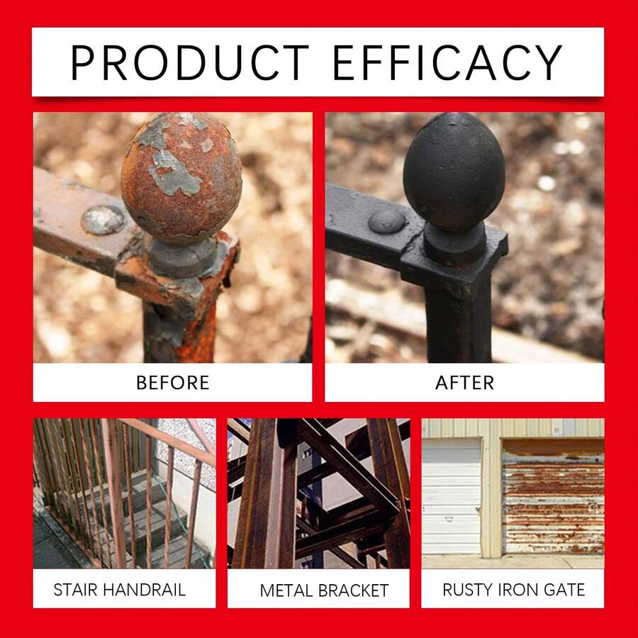 Metallic Rust Converter, Rust Remover, Rust Prevention, Appearance ...