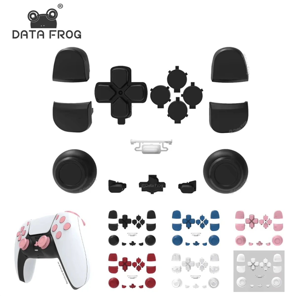 DATA FROG Replacement Button Thumb Sticks For PS5 Controller Analog ...