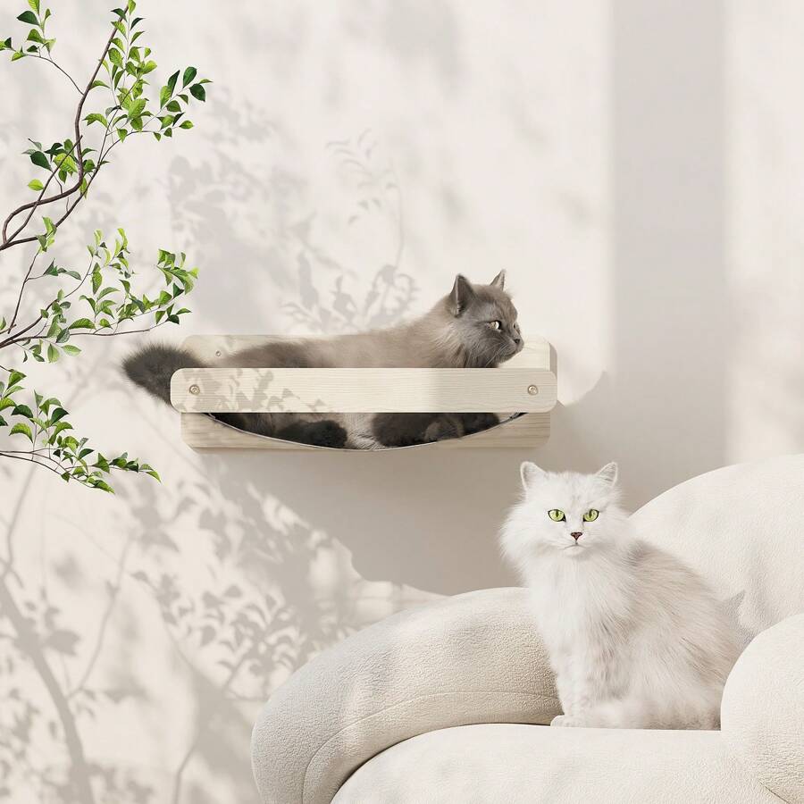 Wall-Mounted Cat Bed, Kitty Perches And Beds, Space-Saving Cat Wall ...