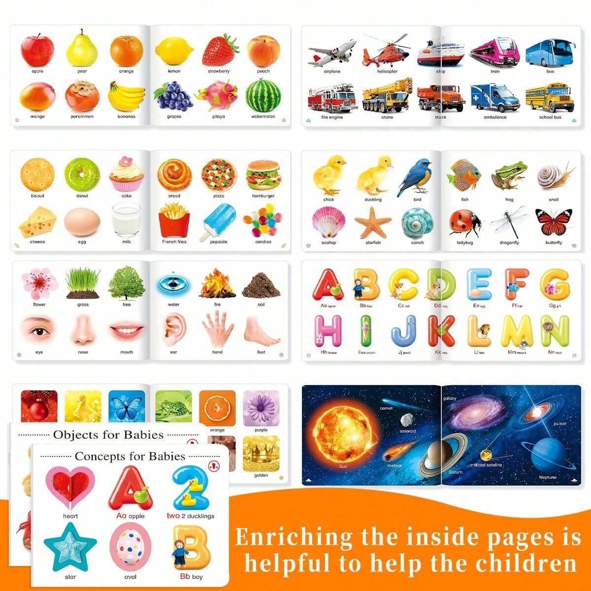 2-Book Set Of English Learning Cognitive Books For Children, Favorite ...