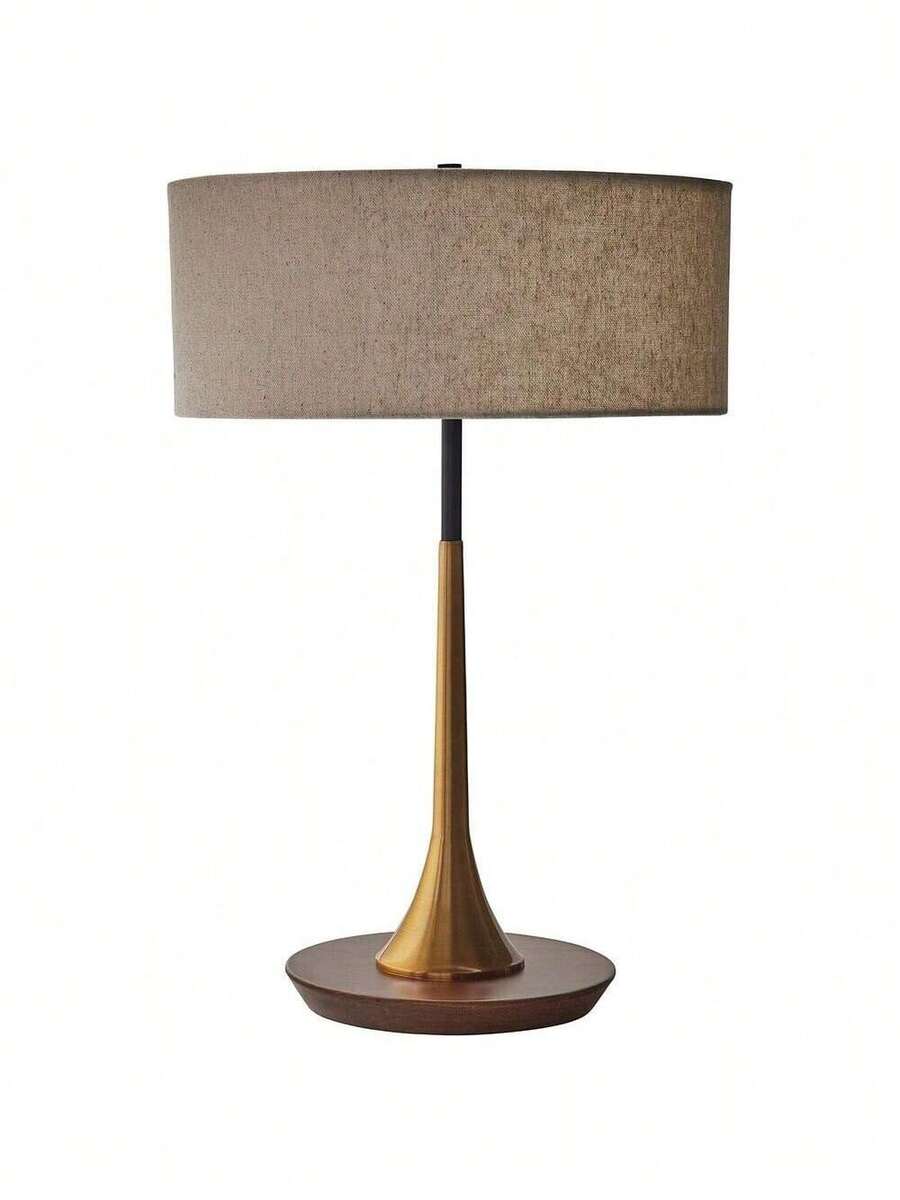 Table Lamp Mid Century Modern Desk Bedside Nightstand Lamps With LED ...