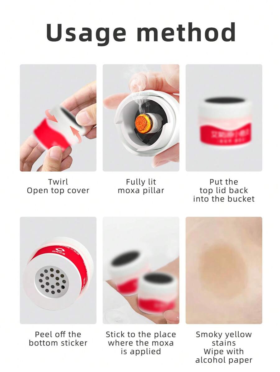 3 Boxes Of 24pcs Traditional Chinese Medicine BOBO Moxibustion Sticks ...